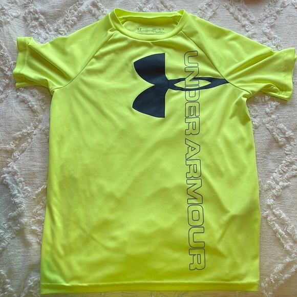 Under Armour | Shirts & Tops | Under Armour Neon Yellow Boys Medium ...